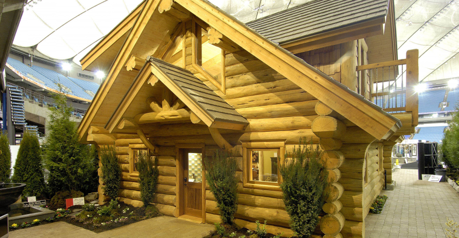 They Built This 1,255 Sq. Ft. High-Quality Log Home In Only 8 Days And ...