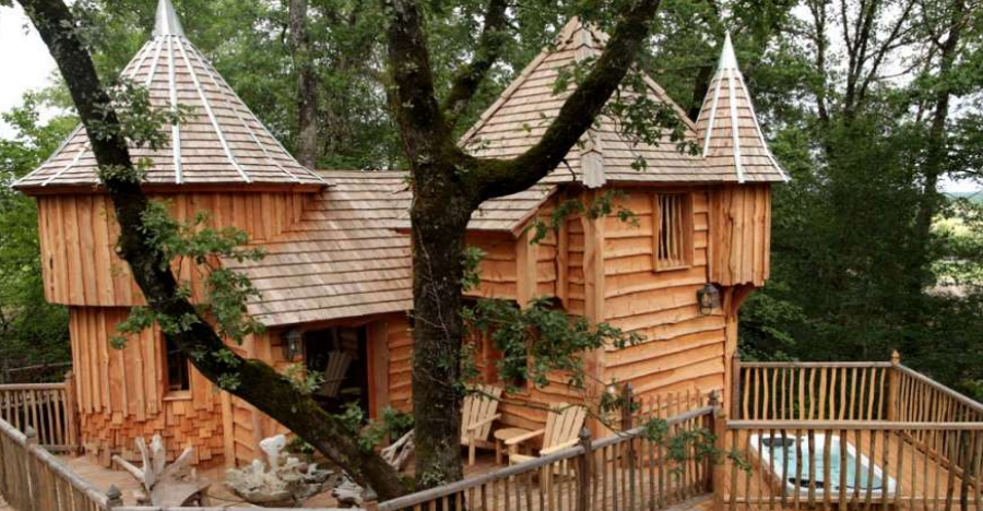 This Fairy Tale Tree House Even Has a Jacuzzi and Sauna