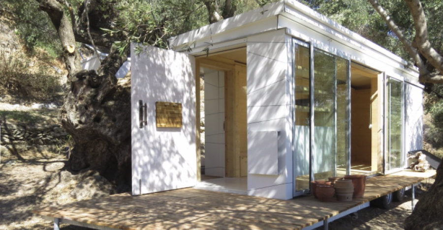 Off Grid Tiny House That Doubles As A Summer Yoga Retreat in Greece