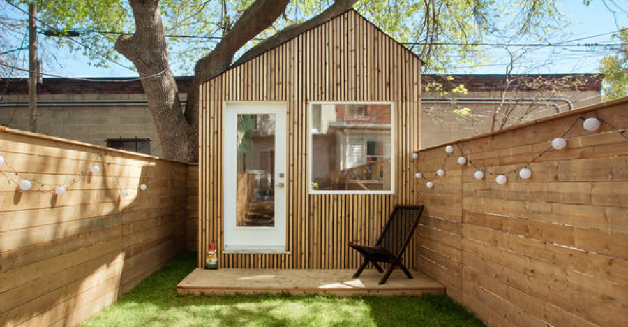 Architect Builds a Tiny House Studio as a Private Workspace