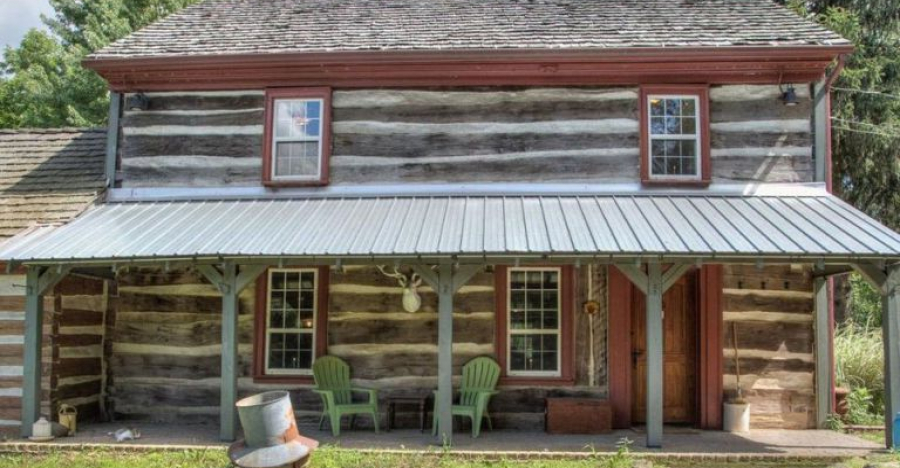 A Luxurious Rustic Log Cabin from 1790 - Wait Till You See Inside!