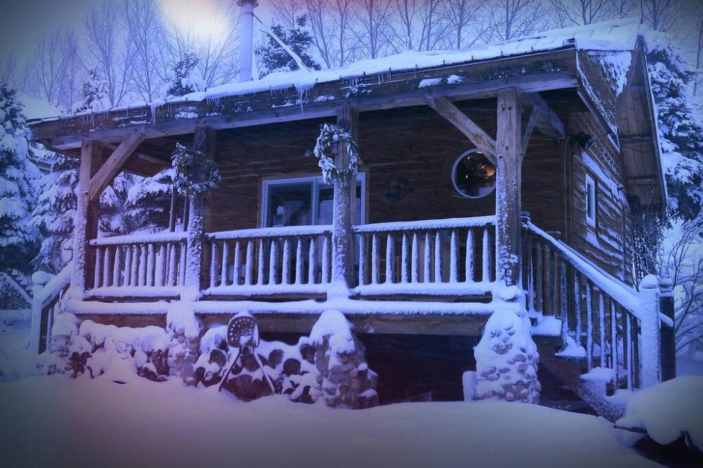 A Custom Timber Frame Log Cabin at Rocky Top Farms