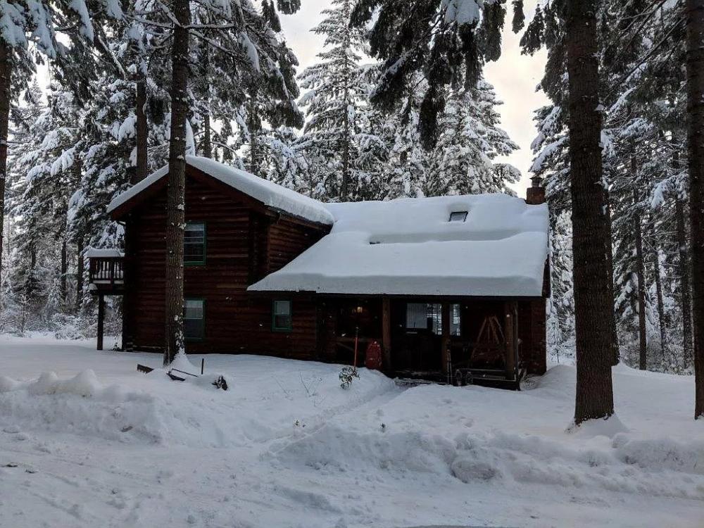 Rustic Log Home In The Forest