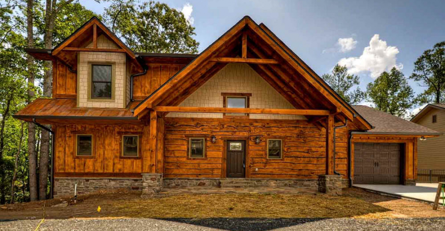 Traditional Cabin Styling Meets Modern Materials