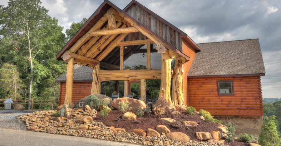 Eastern Red Cedar Log Rocking Chairs