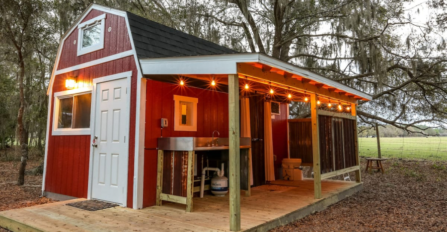 Discover This Private Tiny Barn at Windy Oaks