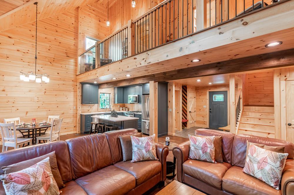 View This Cascade Model Log Home With a Fantastic Porch