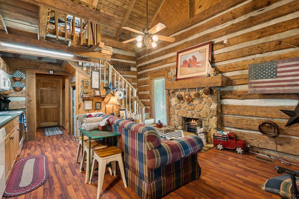 Step Back in Time in a 1800s Rustic Cabin on Four Acres