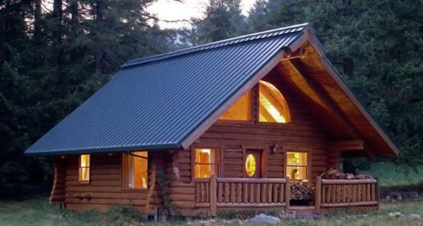 Cozy Secluded Log Cabin With Mt. Hood Views