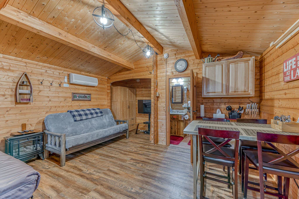 See Inside This Authentic German Log Cabin in Hayward