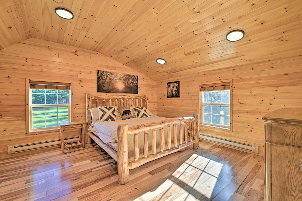 Spacious Cabin on 50 Acres + Fire Pit & Creek