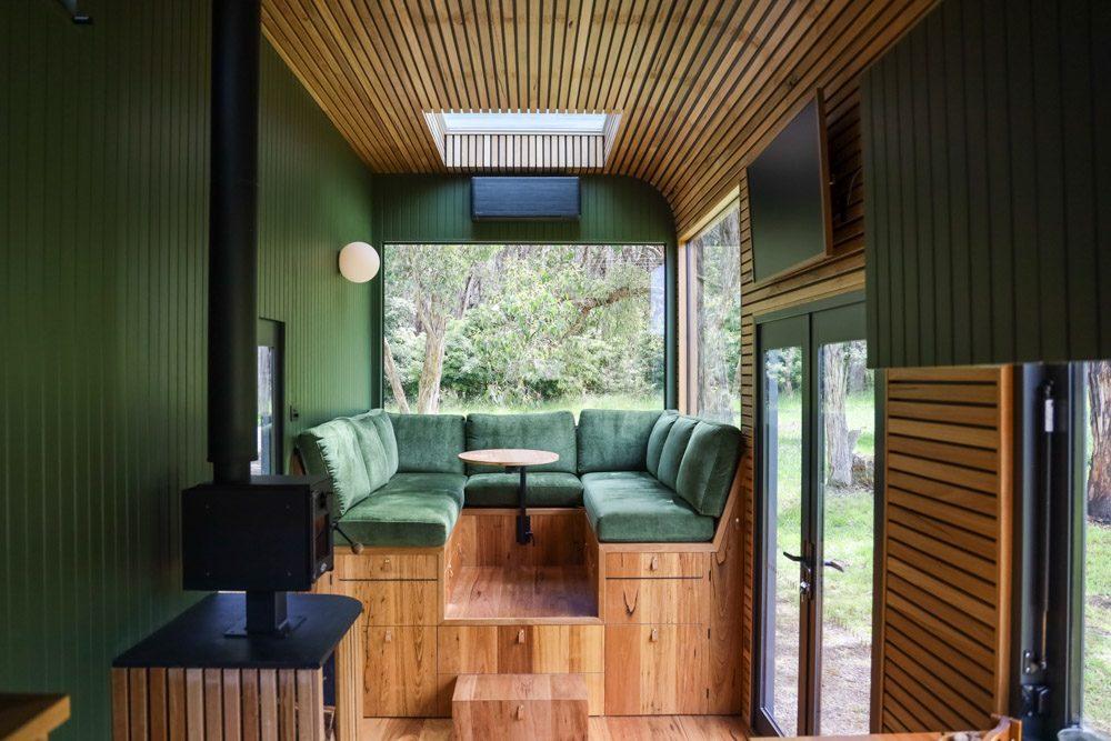 Ultra-Tall Tiny House With Pop-Top Roof And Brilliant Home Office!