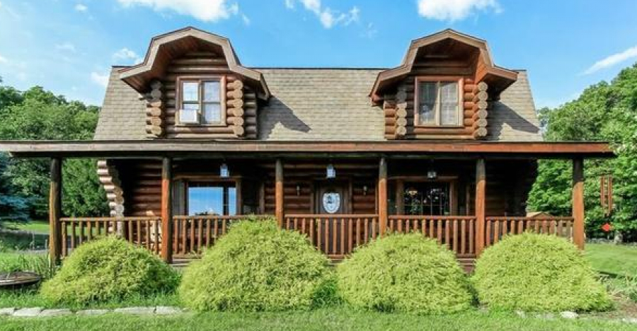 Unique Log Home with Panoramic Views and Secluded Acres