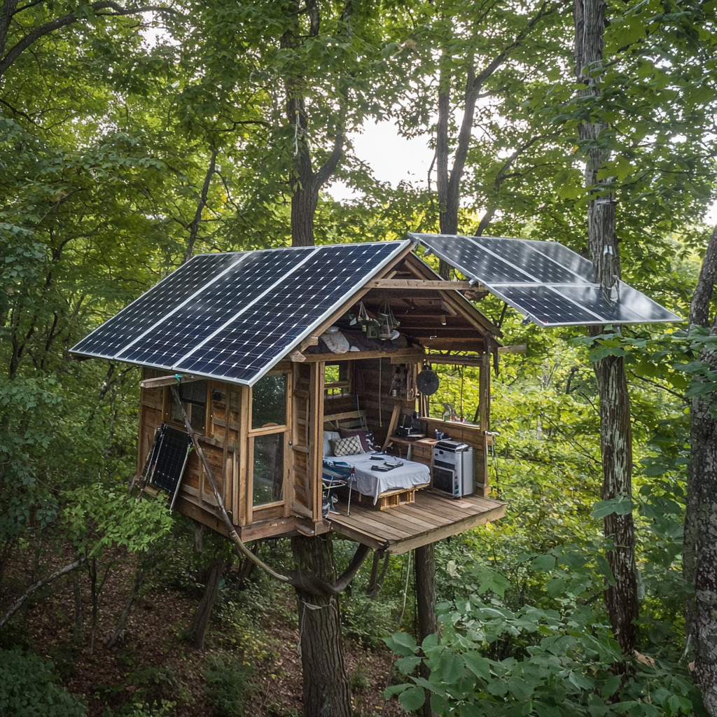 Escape the Grid: How to Build a Stunning Off-Grid Treehouse for Under ...